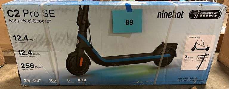NINEBOT C2 PRO SE KIDS EKICK SCOOTER IN BOX - Earl's Auction Company