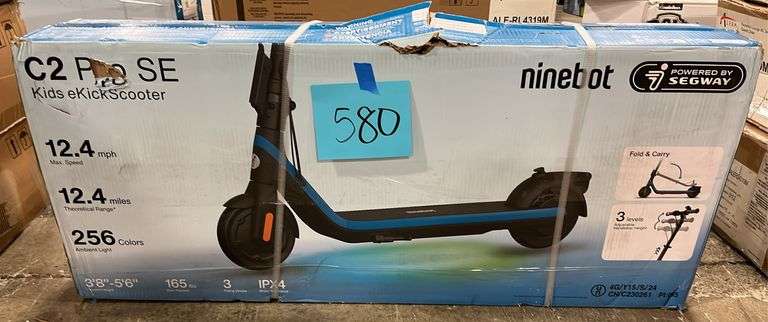 NINEBOT C2 PRO SE KIDS EKICK SCOOTER IN BOX - Earl's Auction Company