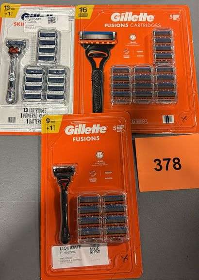 (3) PACKS OF GILLETTE RAZORS/ CARTRIDGES - Earl's Auction Company