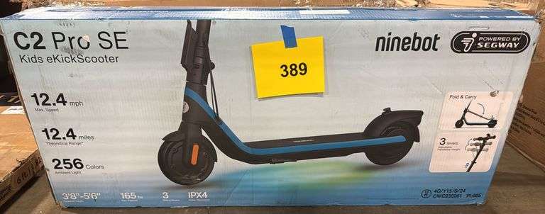 NINEBOT C2 PRO SE KIDS EKICK SCOOTER IN BOX - Earl's Auction Company