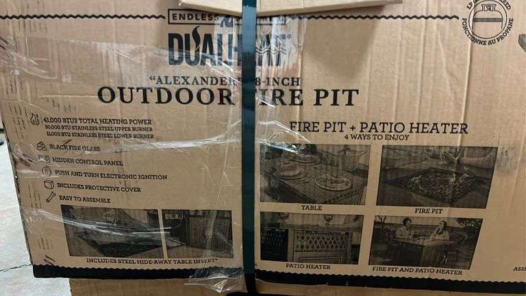 ENDLESS SUMMER DUAL HEAT ALEXANDER 38" OUTDOOR FIRE PIT IN BOX - Earl's ...