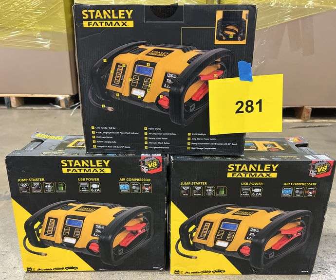 (3) STANLEY FATMAX POWER STATIONS IN BOXES - Earl's Auction Company