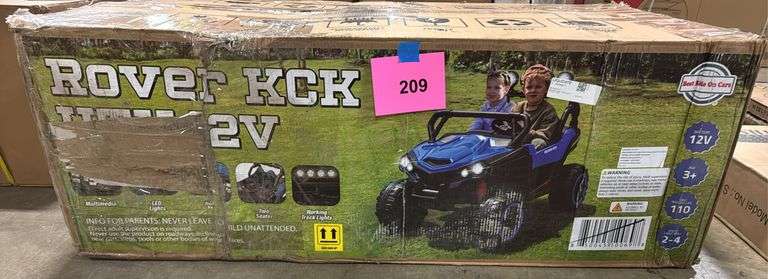 ROVER KCK 12V UTV RIDE ON IN BOX - Earl's Auction Company