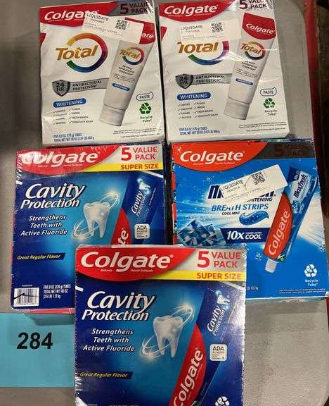 (5) PACKS OF COLGATE TOOTHPASTE - Earl's Auction Company