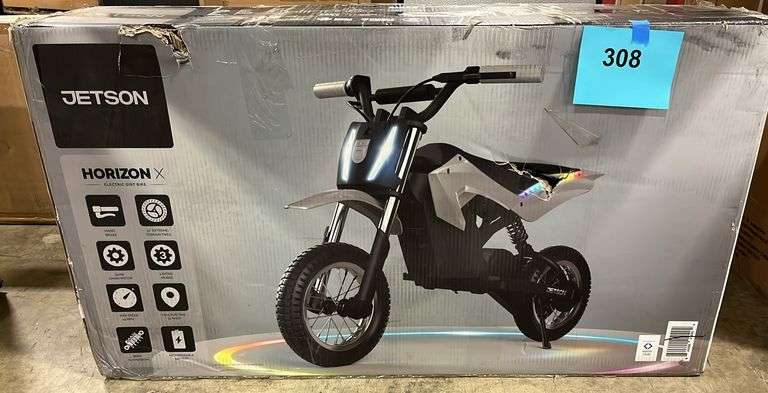 JETSON HORIZON X ELECTRIC DIRT BIKE IN BOX - Earl's Auction Company
