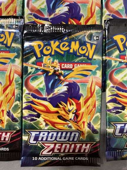 AS IS - (50) OPENED POKEMON CROWN ZENITH BOOSTER PACKS - Earl's Auction ...