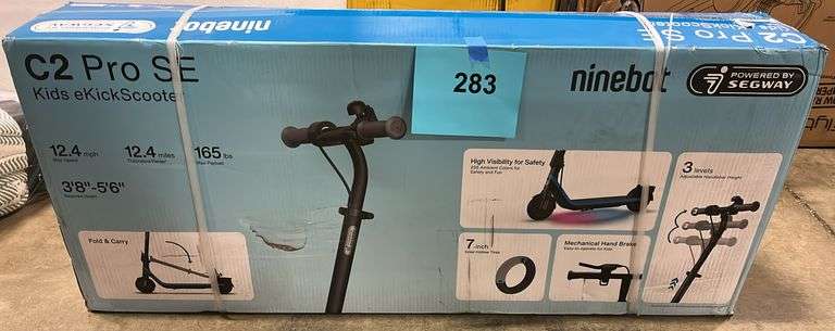 NINEBOT C2 PRO SE KIDS EKICK SCOOTER IN BOX - Earl's Auction Company