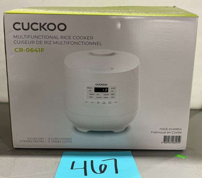 CUCKOO MULTIFUNCTIONAL RICE COOKER IN BOX - Earl's Auction Company