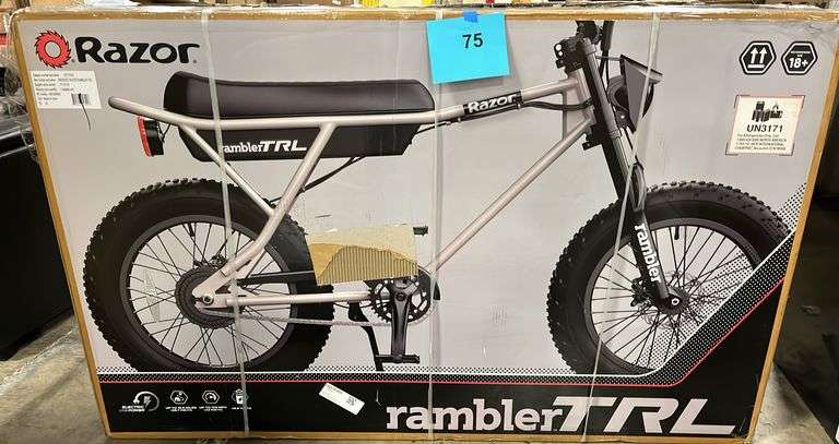 RAZOR RAMBLER TRL ELECTRIC BIKE IN BOX - Earl's Auction Company