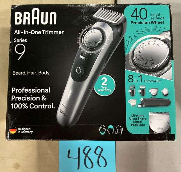 BRAUN SERIES 9 ALL IN ONE TRIMMER SET IN BOX - Earl's Auction Company