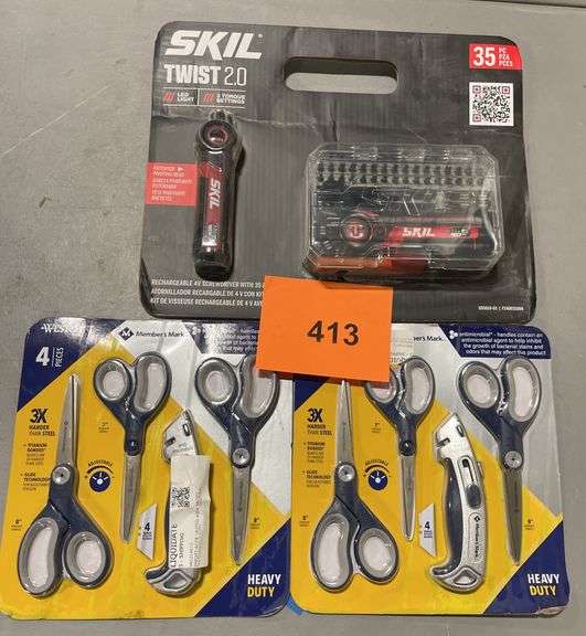 MISC HOME LOT - SKIL SET, & SCISSOR SETS - Earl's Auction Company