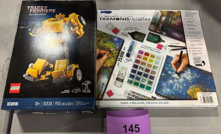 2PC HOBBY LOT - LEGO & DIAMOND ART - Earl's Auction Company