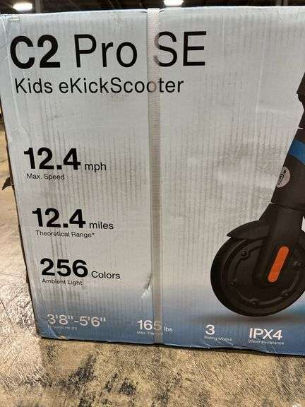 NINBOT C2 PRO SE KIDS EKICK SCOOTER IN BOX - Earl's Auction Company