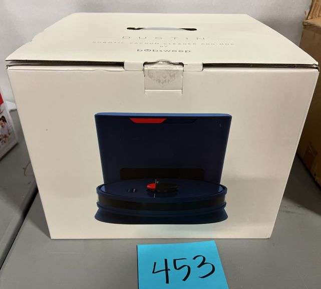 BOBSWEEP DUSTIN ROBOT VACUUM IN BOX - NAVY - Earl's Auction Company
