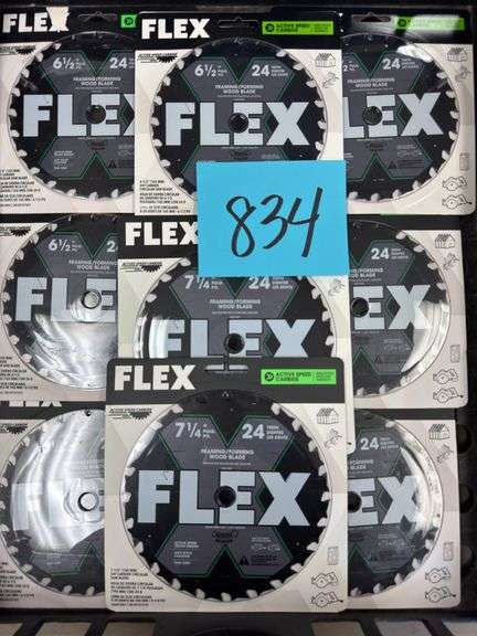 (9) PACKS OF FLEX BLADES - ASSORTED SIZES - Earl's Auction Company
