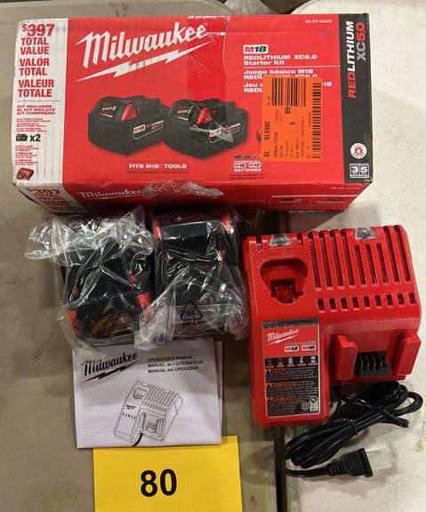 MILWAUKEE M18 STARTER KIT W/ BOX - Earl's Auction Company