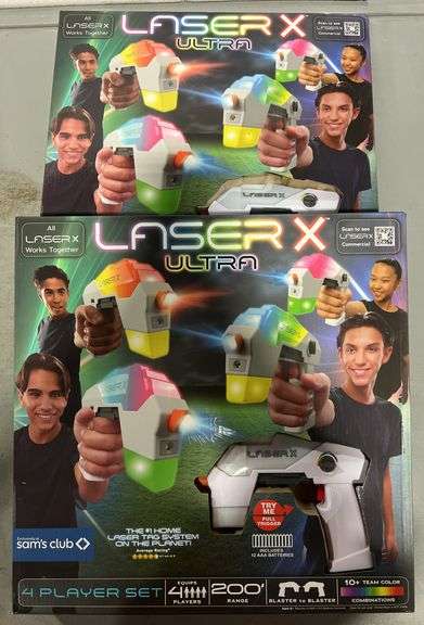(2) KIDS 4PC LASER X ULTRA LASER TAG SETS IN BOXES - Earl's Auction Company