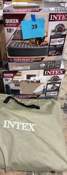 AS IS - (3) INTEX QUEEN SIZE AIRBEDS - Earl's Auction Company