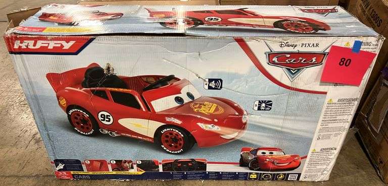 KIDS HUFFY CARS LIGHTING MCQUEEN RIDE ON IN BOX - Earl's Auction Company
