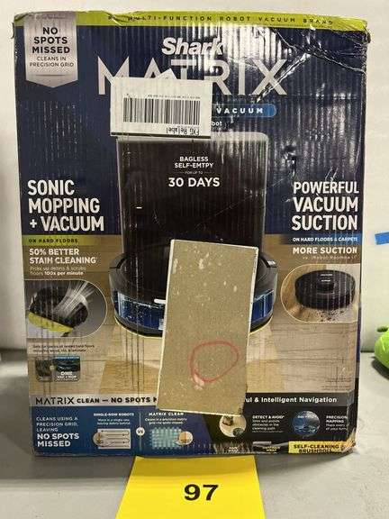 SHARK MATRIX ROBOTIC VACUUM & MOP IN BOX - Earl's Auction Company