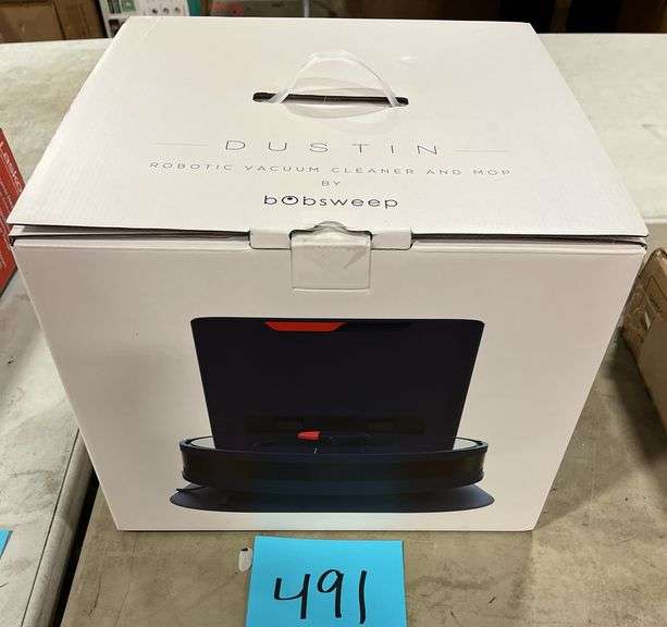 BOBSWEEP DUSTIN ROBOT VACUUM IN BOX - NAVY - Earl's Auction Company