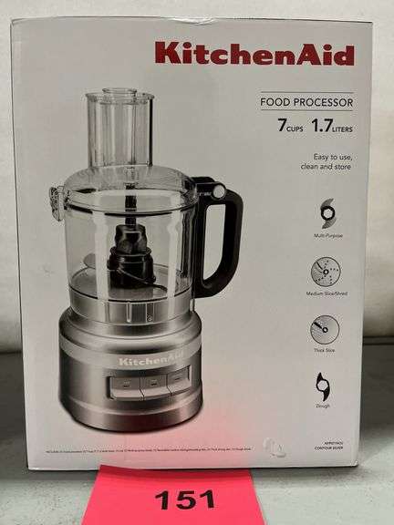 KITCHENAID 7 CUP FOOD PROCESSOR IN BOX - Earl's Auction Company