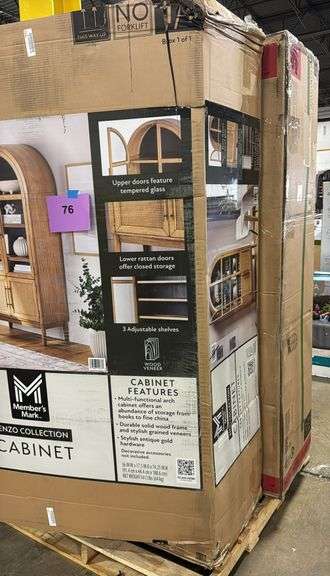 AS IS - (2) ENZO COLLECTION BOOKCASE/ CABINETS IN BOXES - Earl's ...