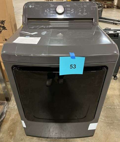 LG 7.3CU FT ELECTRIC DRYER - GREY - Earl's Auction Company
