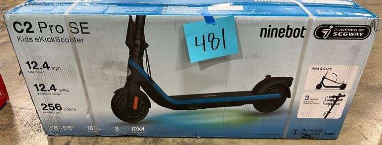 NINBOT C2 PRO SE KIDS EKICK SCOOTER IN BOX - Earl's Auction Company