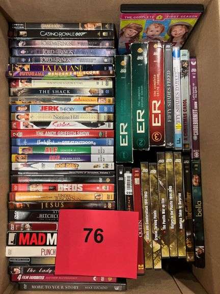 APPROX 50 ASSORTED DVDS - Earl's Auction Company