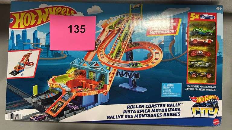 KIDS HOT WHEELS ROLLER COASTER RALLY SET IN BOX - Earl's Auction Company