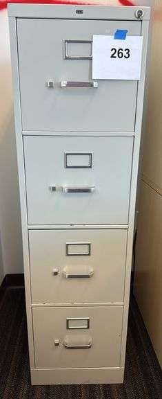HON 4-DRAWER FILING CABINET (NO KEY) - Earl's Auction Company