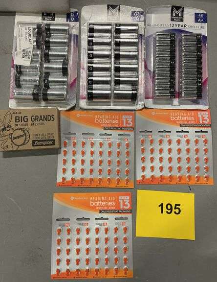 (7) PACKS OF ASSORTED BATTERIES - Earl's Auction Company