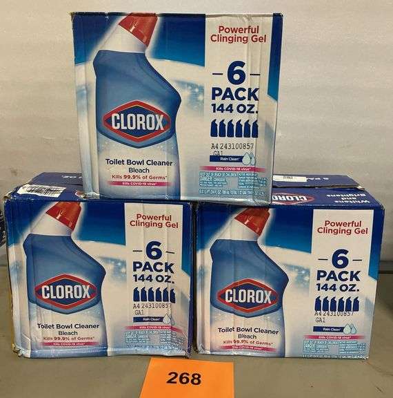(3) BOXES OF CLOROX TOILET BOWL CLEANER (6 PER BOX) - Earl's Auction ...