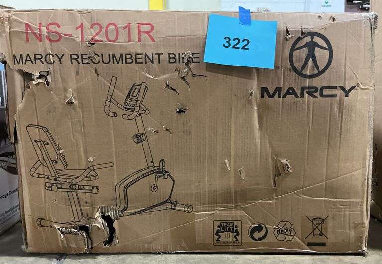 AS IS - MARCY RECUMBENT BIKE IN BOX - Earl's Auction Company