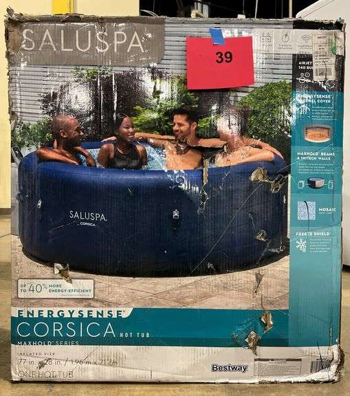 SALUSPA CORSICA HOT TUB IN BOX - Earl's Auction Company