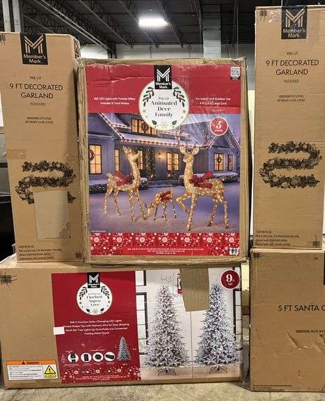 5PC HOLIDAY DECOR LOT - SEE PHOTOS - Earl's Auction Company