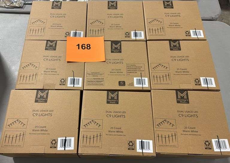 (9) DUAL USAGE LED C9 LIGHTS IN BOX - Earl's Auction Company