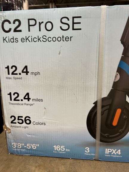 NINEBOT C2 PRO SE KIDS EKICK SCOOTER IN BOX - Earl's Auction Company