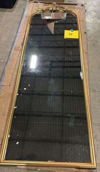 AZALEA PARK FILIGREE EASEL FULL LENGTH MIRROR - GOLD - Earl's Auction ...