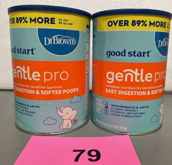 (2) CANS OF GOOD START GENTLE PRO BABY FORMULA - Earl's Auction Company