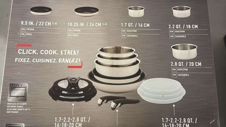 T-FAL INGENIO 13PC COOKWARE SET IN BOX - Earl's Auction Company