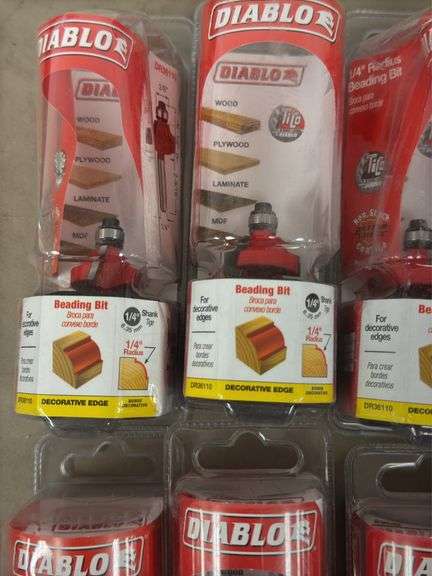 (9) DIABLO ROUTER BITS - Earl's Auction Company