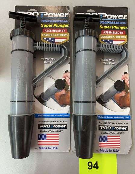(2) PRO POWER SUPER PLUNGERS - Earl's Auction Company