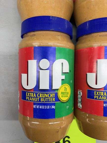 (6) JARS OF JIF PEANUT BUTTER - Earl's Auction Company