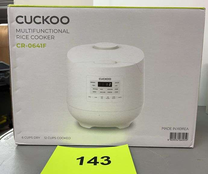 CUCKOO MULTIFUNCTIONAL RICE COOKER IN BOX - Earl's Auction Company