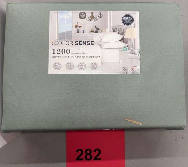 QUEEN SIZE COLOR SENSE SHEET SET - Earl's Auction Company
