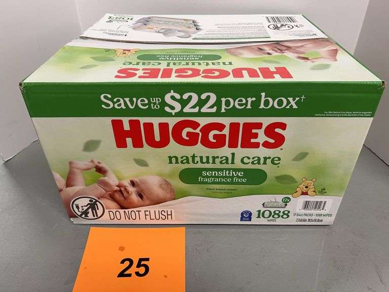 BOX OF HUGGIES BABY WIPES - Earl's Auction Company