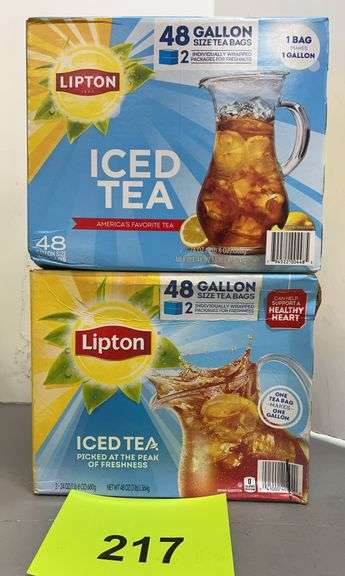 (2) BOXES OF LIPTON ICED TEA BAGS - Earl's Auction Company