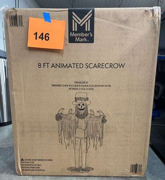 8FT ANIMATED SCARECROW IN BOX - Earl's Auction Company